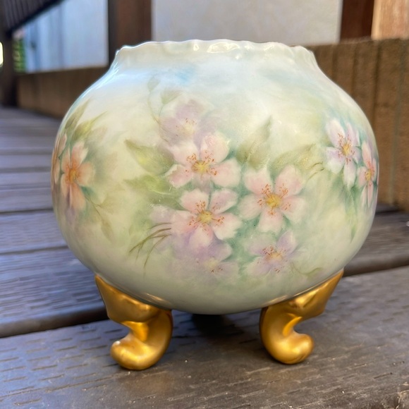 Vintage | Accents | Vintage 967 Hand Painted Porcelain Roses Vase ...